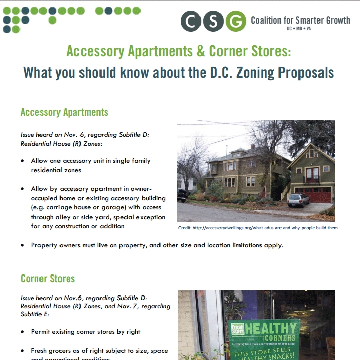 Accessory Apartments & Corner Stores: What you should know about the DC ...